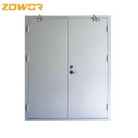 China 45mm UL Listed Honeycomb Filled 90 Minute Fire Door with 0.8mm Steel Panels and 38mm Perlite Core for sale