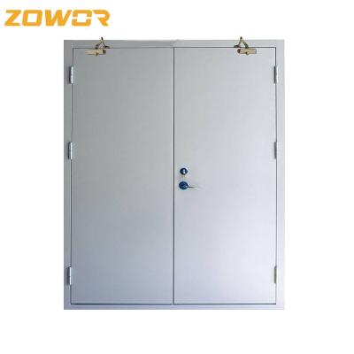 China 45mm UL Listed Honeycomb Filled 90 Minute Fire Door with 0.8mm Steel Panels and 38mm Perlite Core for sale
