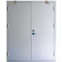 China Customized 60/90 Minute Fire Rated Galvanized Steel Safety Door 0.8mm Sheet 45-55mm Thickness for Apartments for sale