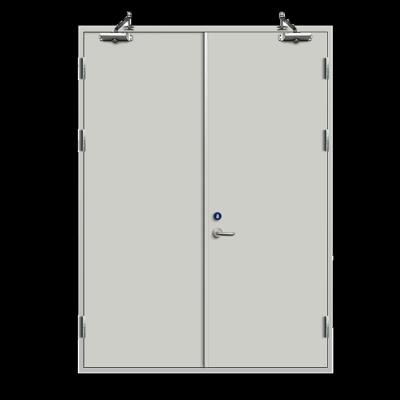 China Customized 40/45/55 mm Galvanized Steel Fire Rated Emergency Exit Metal Doors with UL Certification for sale