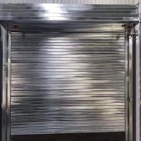 China Steel Fire Rolling Shutter Door - 1.5 Hour Fire Rating, 300,000 Annual Capacity, Silver Finish for sale