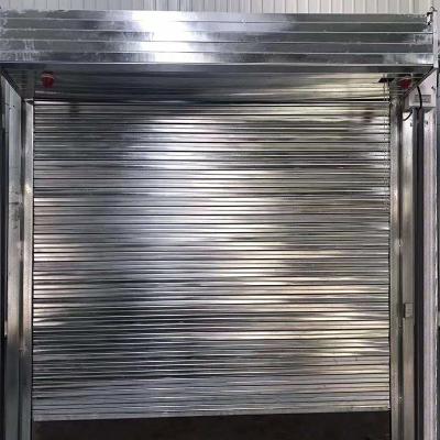 China Steel Fire Rolling Shutter Door - 1.5 Hour Fire Rating, 300,000 Annual Capacity, Silver Finish for sale