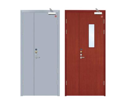 China Security Galvanized Fireproof Steel Door 180 Minute Fire Rated Doors for sale