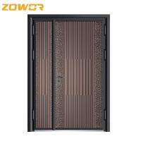 China 90mm Double Steel Security Door with 304 Stainless Steel Lock System - Custom Sizes 960-1800mm x 2050-2400mm for sale