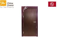 China UL Listed 20-60 Minute Fire Rated Wood Door with Steel Frame - 2100x900x120mm Standard Size for Hotels for sale