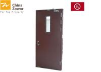 China Galvanized Steel Fire Safety Door 2 Hours Fire Rating Right Hand Active Open for sale