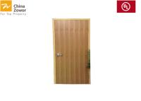China UL Certified Red Color Single Swing Pre-hung Fire Safety Steel Door For Corridor Access for sale