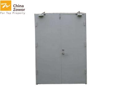 China UL Certified 2 Hours Rated Steel Fire Safety Door For Industrial Vents/ Powder Coating Finish for sale