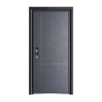 China Custom Copper Villa Main Door 2100x900x120mm Steel Security Door with Thermal Efficiency for UAE Market for sale