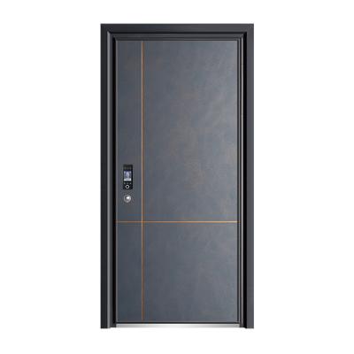 China Custom Copper Villa Main Door 2100x900x120mm Steel Security Door with Thermal Efficiency for UAE Market for sale