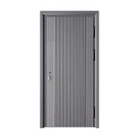 China Villa Morden Front Steel Entry Door with Frame - Sound Proof Design, Custom Sizes 2050×960mm or 2050×860mm, CE Certified for sale