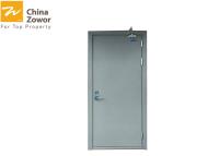 China 1 Hour Fire Rated Steel Insulated Exterior Door with Vision Panel - 55mm Thickness, 120mm Frame for Commercial Buildings for sale