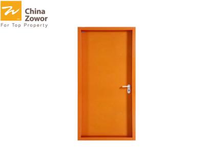 China Single Swing Left Handed 1 Hour Fire Door - 40mm Galvanized Steel Insulated Commercial Fire Door with 90mm Frame for sale