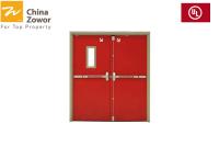 China 1-Hour Rated Galvanized Steel Insulated Fire Door 55mm Thickness 120mm Frame for Commercial Buildings for sale
