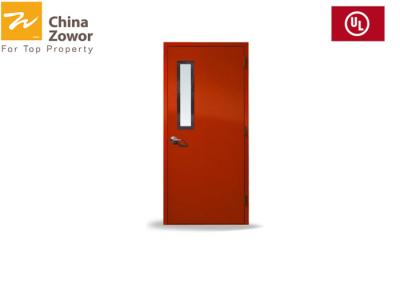 China 1.5 Hour Fire Rated Steel Insulated Exterior Pair Door - 2100x2300mm Opening with 1.2mm Galvanized Frame for sale