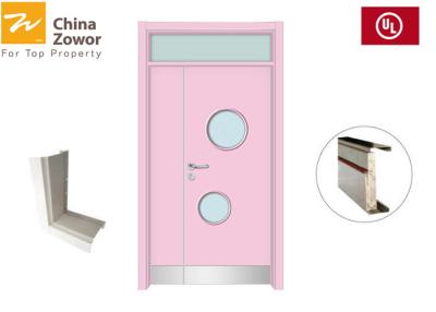 China BS Steel Insulated Fire Door with 90-Minute Fire Rating - Galvanized Steel Construction 45-65mm Thickness for sale
