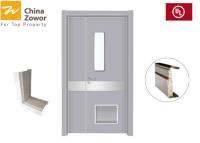 China 5.0 kPa Wind Resistant Single Leaf 90-Minute Steel Insulated Fire Door with 55mm Thickness and CCC Certification for sale
