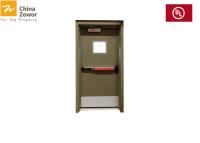 China Powder Coated Steel Fire Rated Door 90 Minute BS476 Certified with 45-64mm Thickness and 35kg/m² Weight for sale