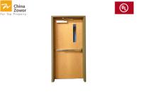 China Gray UL Listed Insulated Steel Fire Door with 5 mm Glass Ceramic - 45 mm Thickness, 180-Minute Fire Rating for sale