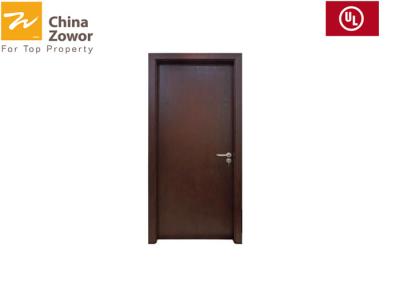 China BS Certified HPL Finish Mahogany Wood Fire Resistant Doors 38mm Core 30/60/90min Rating for Middle-East Market for sale