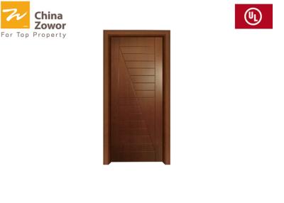 China BS476 Teak Wood Fireproof Doors 45-55mm Thickness with 30-90 Minute Fire Rating for Hotels for sale