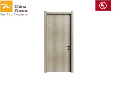 China BS476 Tested 60-Minute Fire Rated Wood Refuge Room Doors - 45mm Thickness, 4' x 8' Custom Sizes with Melamine Finish for sale