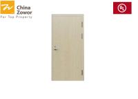 China BS476 Certified Fire Resistant Wooden Doors 45/52mm Thick with HPL Finish for Commercial Buildings for sale