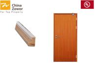 China Mahogany Fire Rated Wooden Door with Panic Bar - 45mm to 55mm Thickness, 4'x8' Maximum Size, BS476 Certified for sale