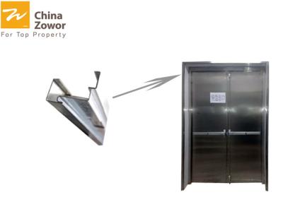 China BS476 Tested 120-Minute Fire Rated 304 Stainless Steel Double Swing Door - 1000x2300mm Standard Size for sale