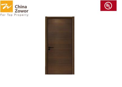 China Single Leaf Wood Fire Door with Steel Frame - 45mm Thickness, 112mm Frame Depth, 1 Hour Fire Rated, Custom Sizes Available for sale