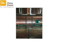 China 55mm Stainless Steel Fire Rated Glass Door - 1.5 Hour Fire Rating with 66N Opening Force for Hospital Use for sale
