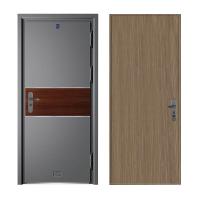China European Style Solid Wood Carving Armored Security Door 2050x960mm with CE Certification for Villa Applications for sale