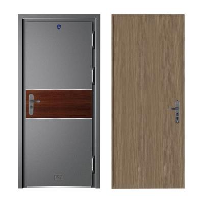 China European Style Solid Wood Carving Armored Security Door 2050x960mm with CE Certification for Villa Applications for sale