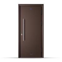 China Villa Solid Steel Security Door 2100x900x120mm - Flush Front Exterior Entrance with Custom Sizing Options for sale