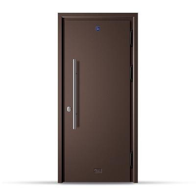 China Villa Solid Steel Security Door 2100x900x120mm - Flush Front Exterior Entrance with Custom Sizing Options for sale