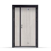 China Double Swing Aluminum Villa Entry Door 2100x900x120mm Security Soundproof Steel Construction for sale