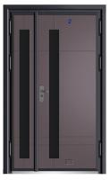 China Custom Steel Flush Entrance Door 2100x900x120mm Villa Front Security with Soundproof Dubai Style for sale