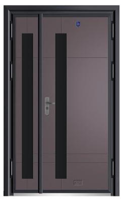 China Custom Steel Flush Entrance Door 2100x900x120mm Villa Front Security with Soundproof Dubai Style for sale