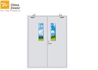 China 45mm & 55mm Stainless Steel Fire Rated Twin Doors - 30/60/90 Min Fire Rating with CCC Certification for sale
