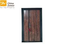 China 65/70mm Thick Unequal Leaf Cast Aluminum Fireproof Entry Door with 1.5 Hour Fire Rating and Anti-Theft Security for sale