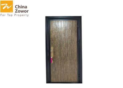 China Cast Aluminum Single Leaf Fire Rated Entry Door 1000×2100mm with 1.5 Hour Fire Resistance for High-end Residential Buildings for sale