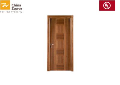 China 3x7 Feet 1 Hour Fire Rated Steel Door with Glass - 0.8mm Galvanized Sheet, Dark Gray Powder Coated Finish for sale
