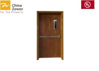 China 45mm BS Approved HPL Wooden Fire Door with Steel Frame - 50-55mm Thickness, 2.1m × 2.3m Maximum Size for sale
