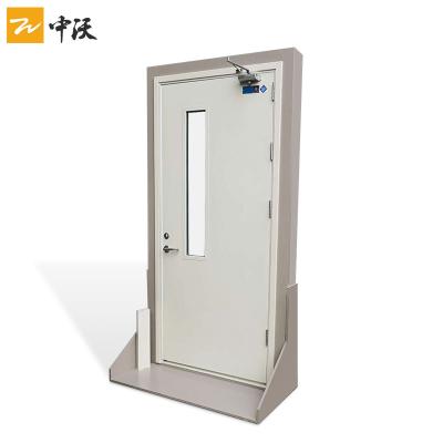 China RAL Color UL Certified 2-Hour Fire Rated Steel Emergency Exit Door with 45mm Thickness and 120mm Frame Depth for sale