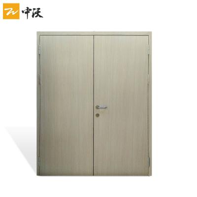 China Red Color 60-Minute Rated Steel Fire Exit Door with Spy Glass - 45mm Thick, UL Certified, 35kg/m² Weight for sale