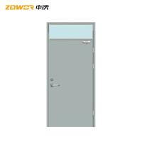 China 3' x 7' UL Listed Steel Fire Exit Door with Vision Panel - 45mm Thick, 30-120 Minute Fire Rating for sale