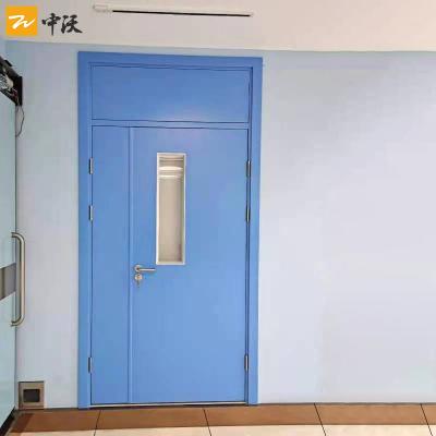 China Swing Open Powder Coating Fireproof Hospital Doors - UL/BS Certified with 1.5H Fire Rating and 55mm Thickness for sale