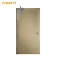 China 90 Minute Fire Rated 55mm Double Swing Hospital Door with 1.2mm Steel Sheet and 23dB Sound Insulation for sale