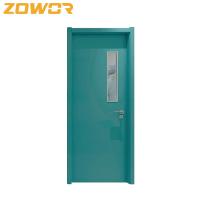 China 90-Minute Fire Rated Galvanized Steel Healthcare Door with 1.2mm Steel Frame and 0.8mm Leaf Construction for sale