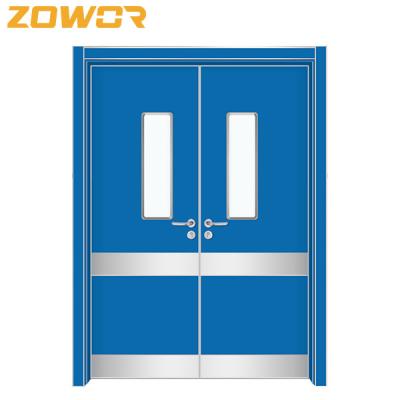 China Healthcare Center Double Swing 50N Fire Rated Doors - 90/60/30 Minute Ratings, 1000x2300mm Standard Size for sale